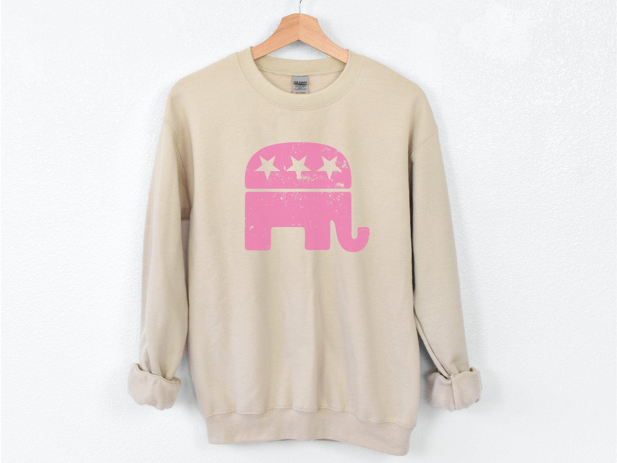Pink Republican Sweatshirt Cute GOP Elephant Sweater - Etsy