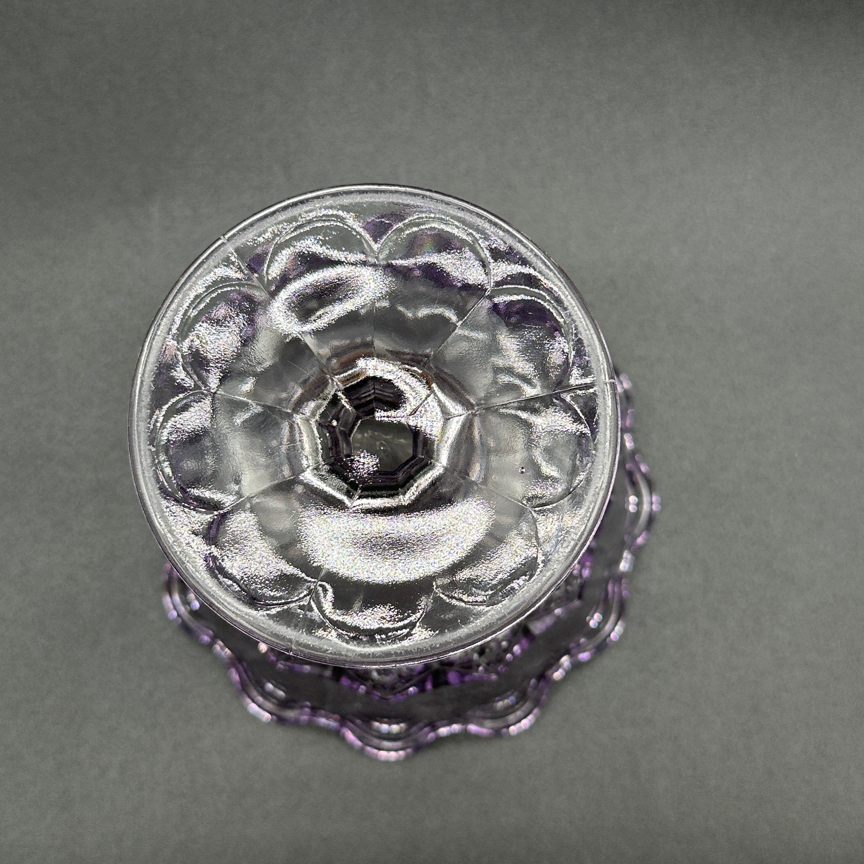 Vintage EAPG Lavender Compote Candy Dish Scalloped Edge Star - Etsy