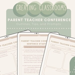 Parent Teacher Conference Outline - Etsy