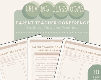Parent Teacher Conference Outline - Etsy
