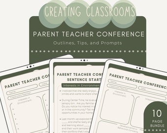Parent Teacher Conference Outline - Etsy