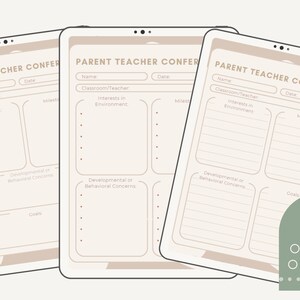 Parent Teacher Conference Outline - Etsy