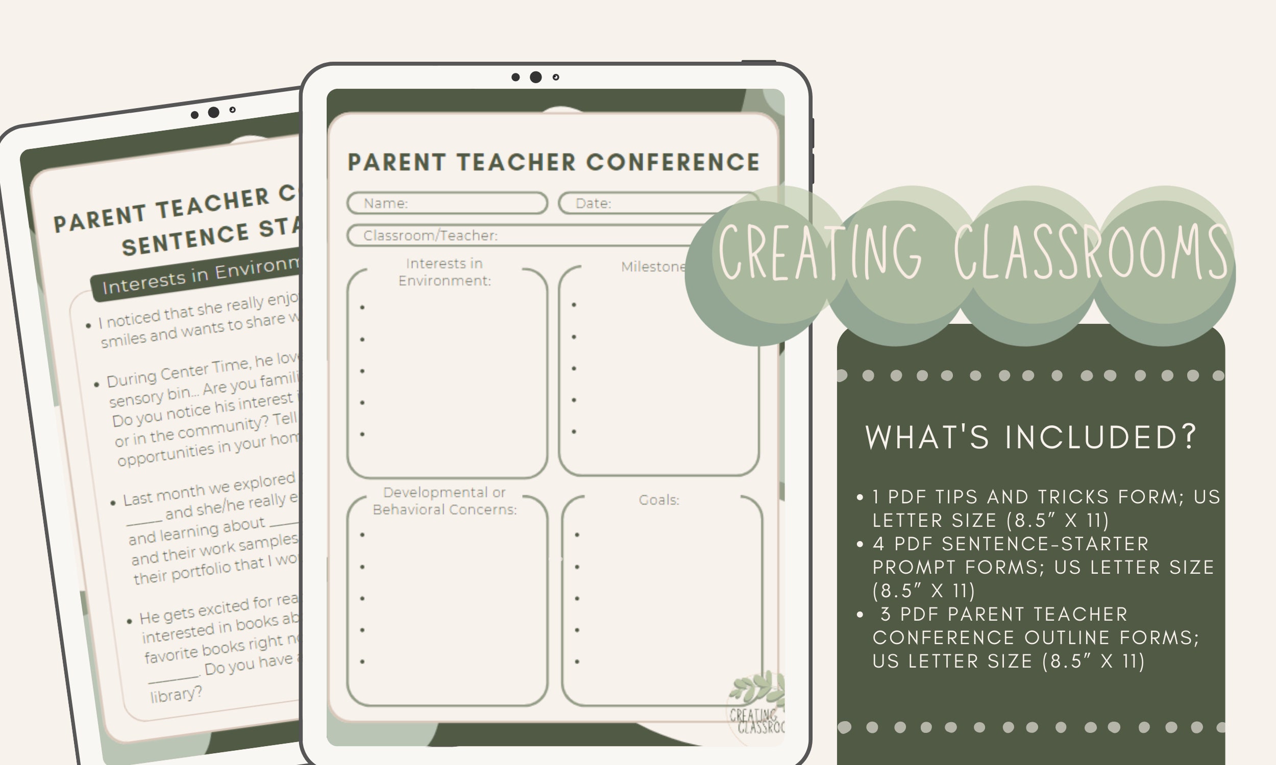 Parent Teacher Conference Outline - Etsy