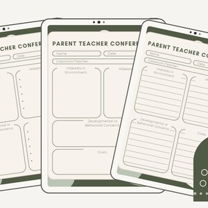 Parent Teacher Conference Outline - Etsy