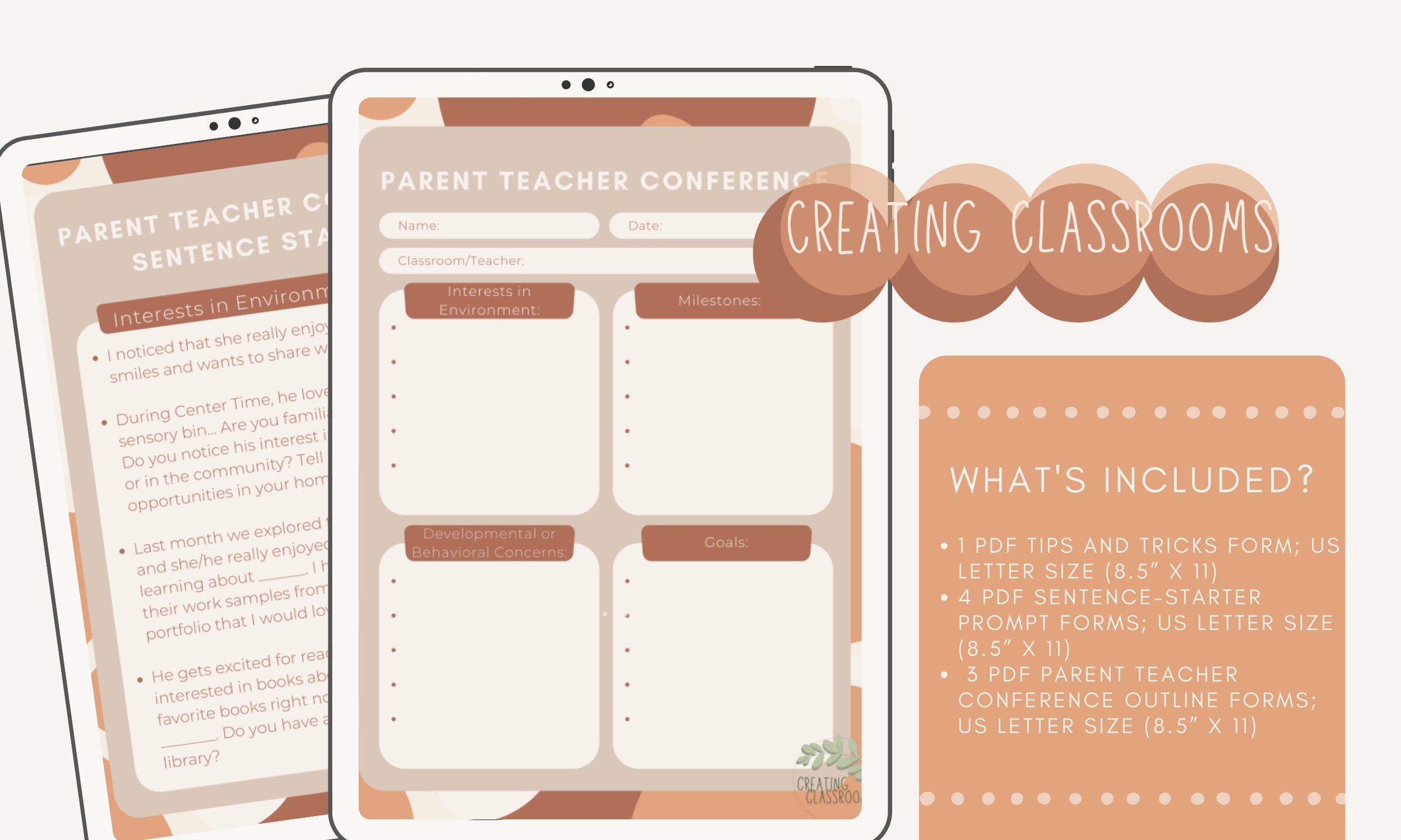 Parent Teacher Conference Outline - Etsy
