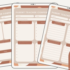Parent Teacher Conference Outline - Etsy