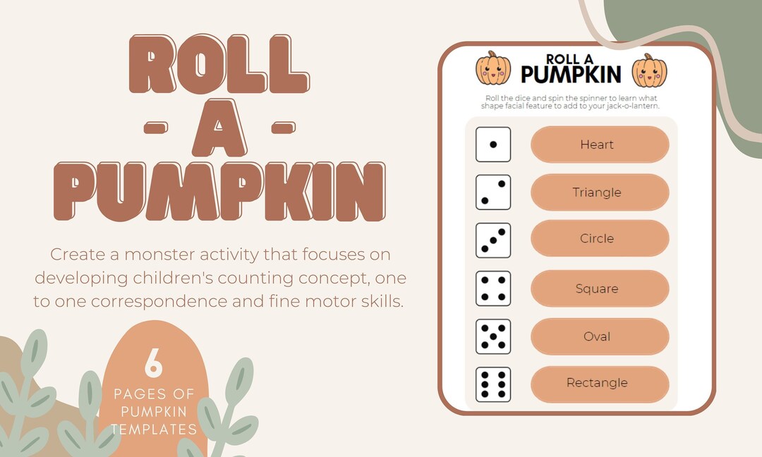 Math Pumpkin Game - Etsy