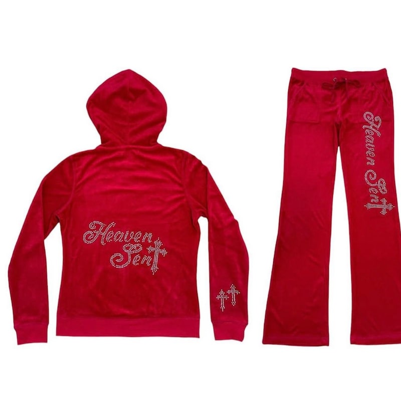 Rhinestone Tracksuit - Etsy