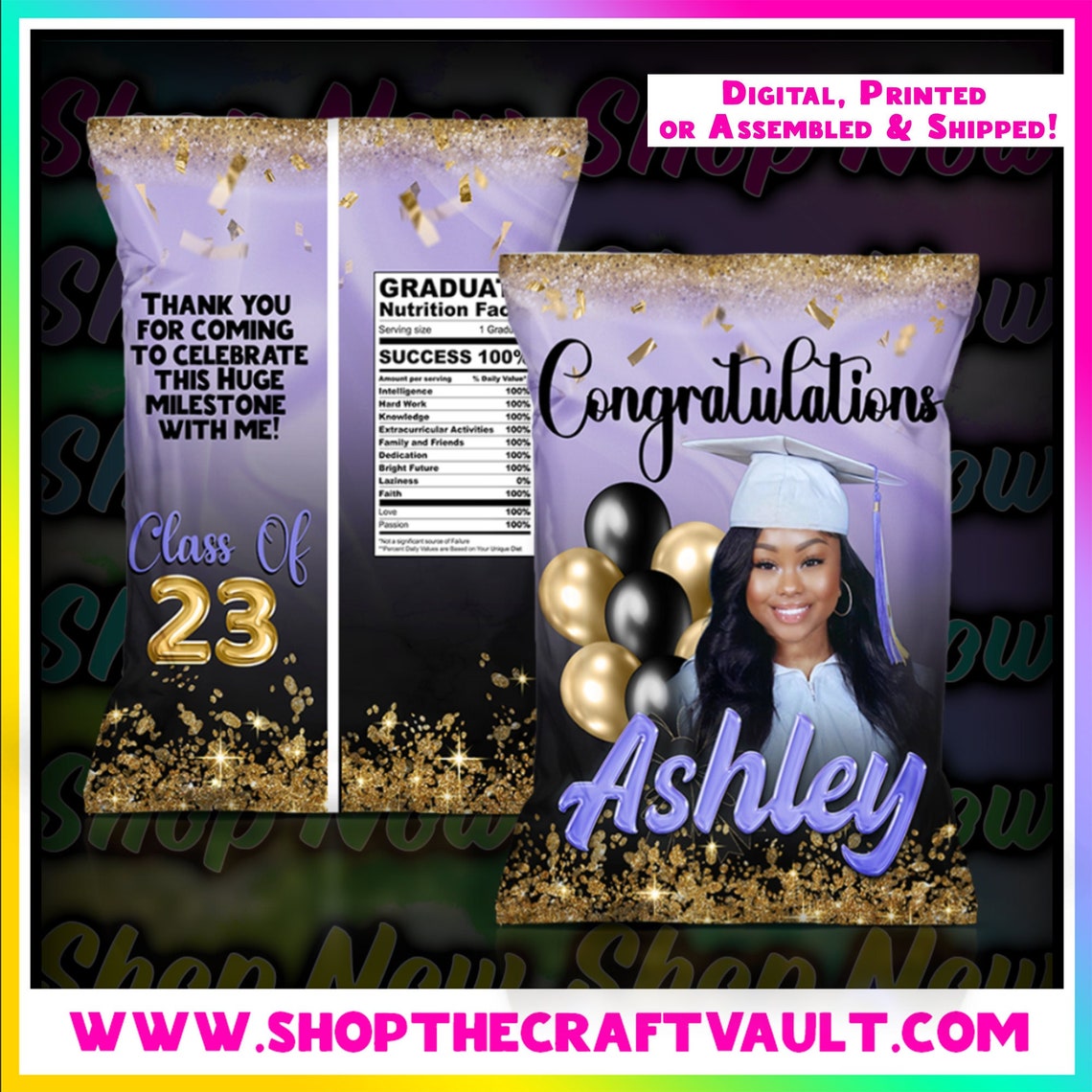 Graduation Chip Bags Custom Chip Bags Graduation Custom - Etsy