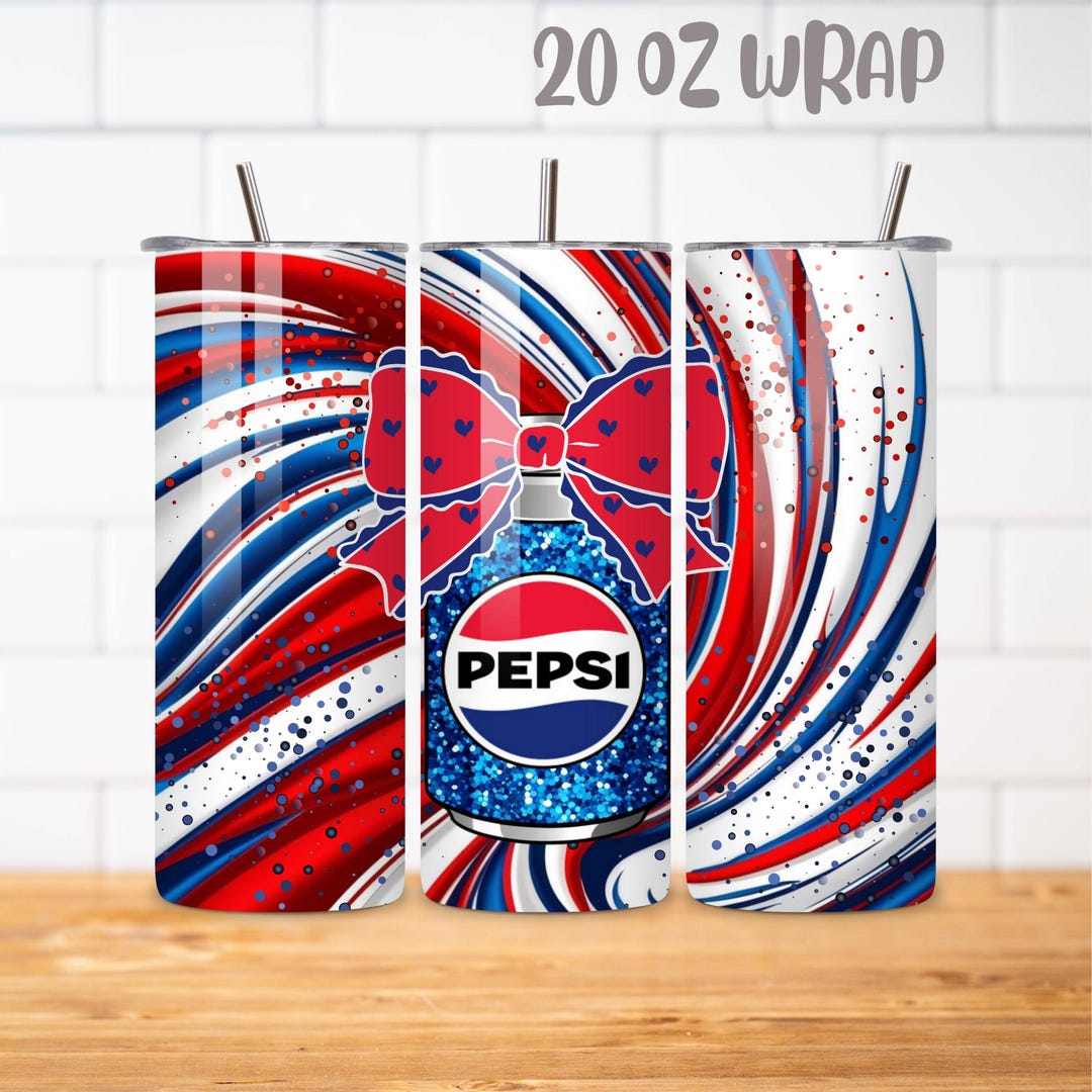 Pepsi Tumbler Wrap. 2o Oz Wrap . Digital Png. - Etsy