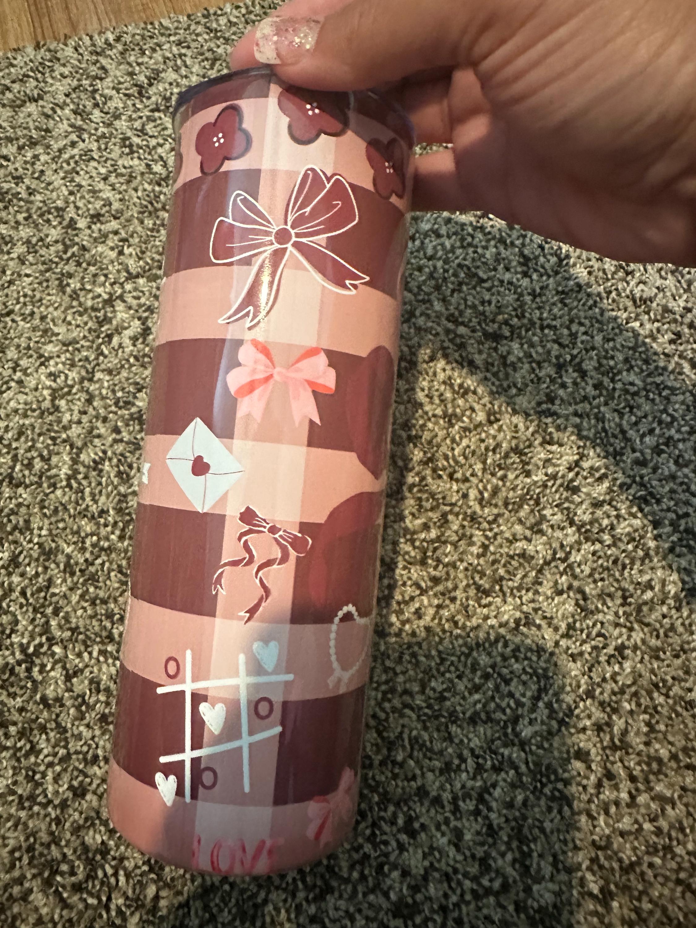 Dr Pepper Coquette Preppy TUMBLER Wrap Digital 20 OZ Sublimation Design ...
