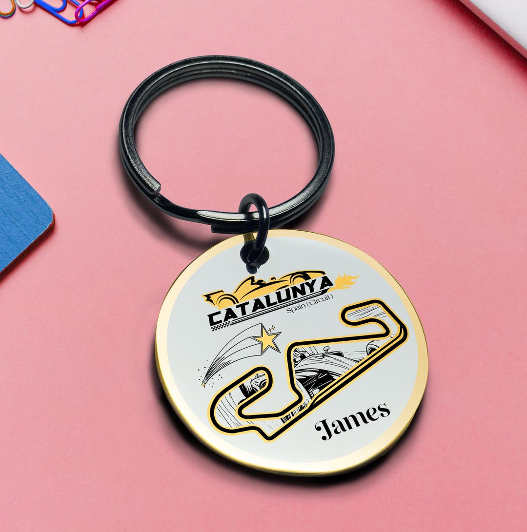 Catalunya Spain Circuit Racing Track Keychain F1 Motorsports Grand Prix ...