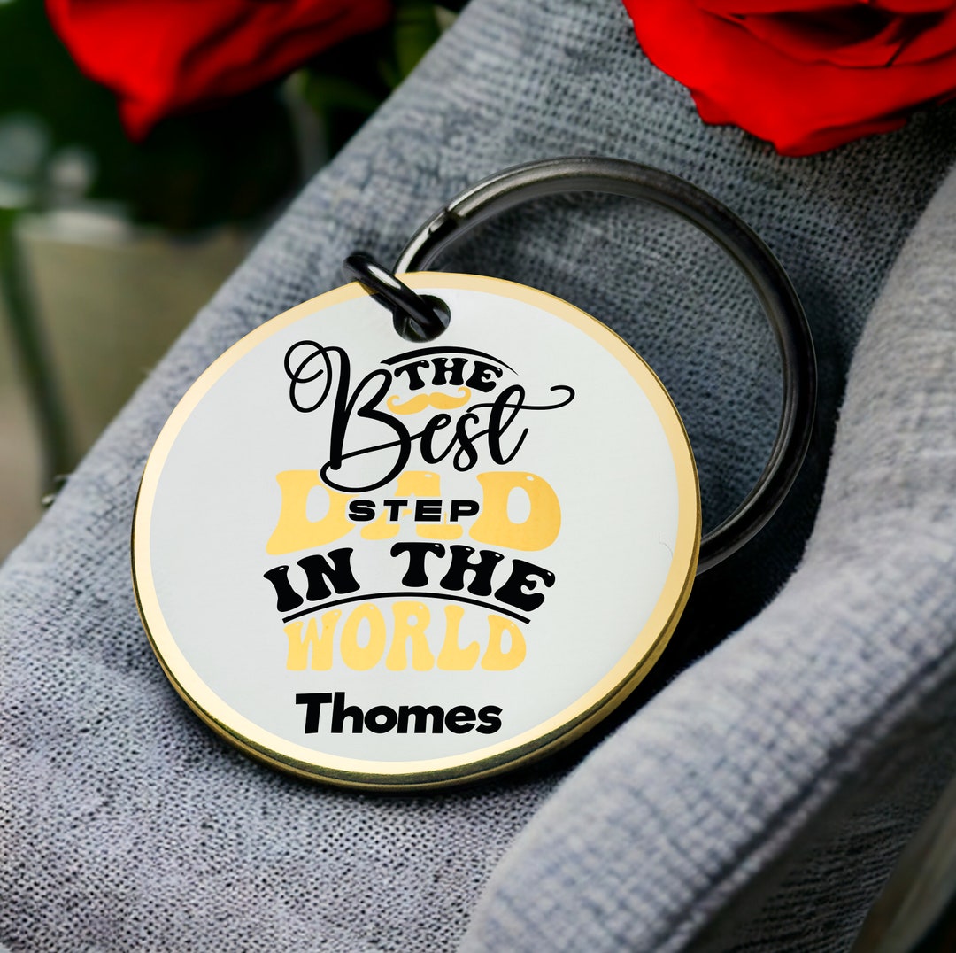 The Best Step Brother Keychain Unique Custom Gift Cool Brother Amazing ...