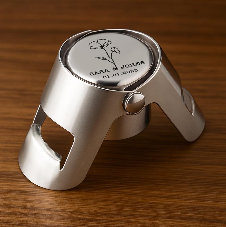 Personalised Prosecco Bottle Stopper Engraved Champagne Saver Custom ...