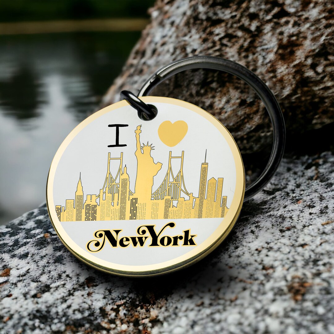 New York Keychain, Great for NYC Enthusiasts, New York Landmark ...