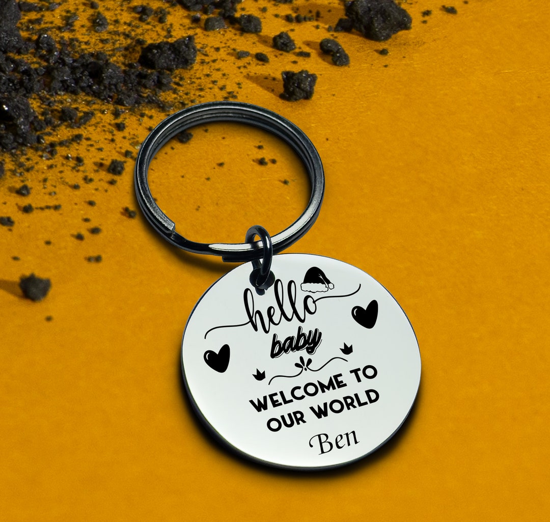 Hello World | Welcome to the World | Personalised Baby Arrival Sign ...