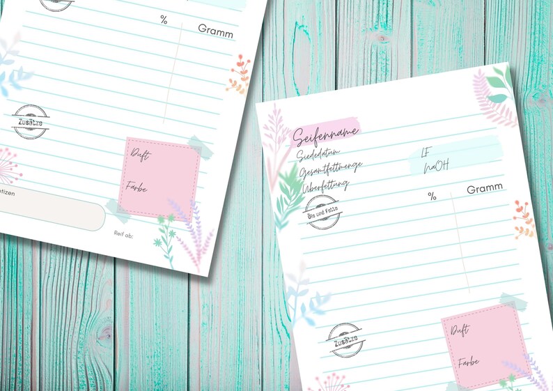 Printable Soap Recipe Template - Etsy