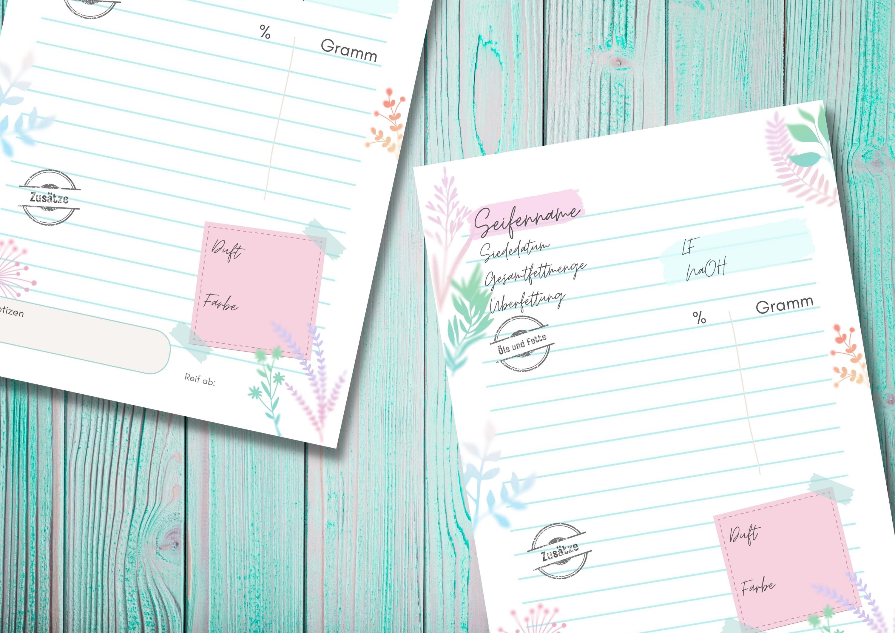 Printable Soap Recipe Template - Etsy