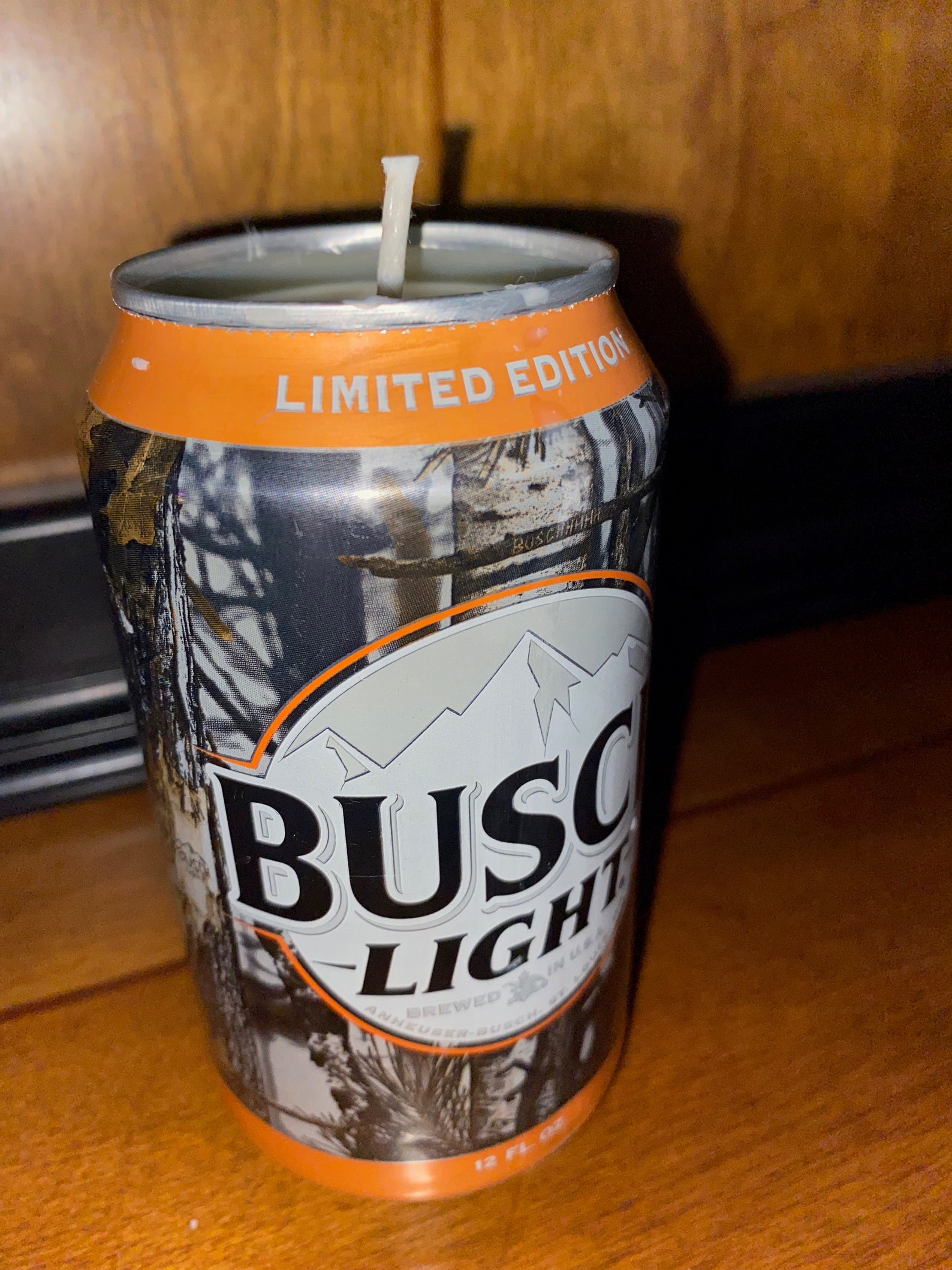 Busch Light Candle - Orange Camo - Etsy
