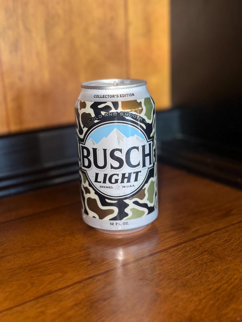 NEW Busch Light Camo Can Candle - Etsy