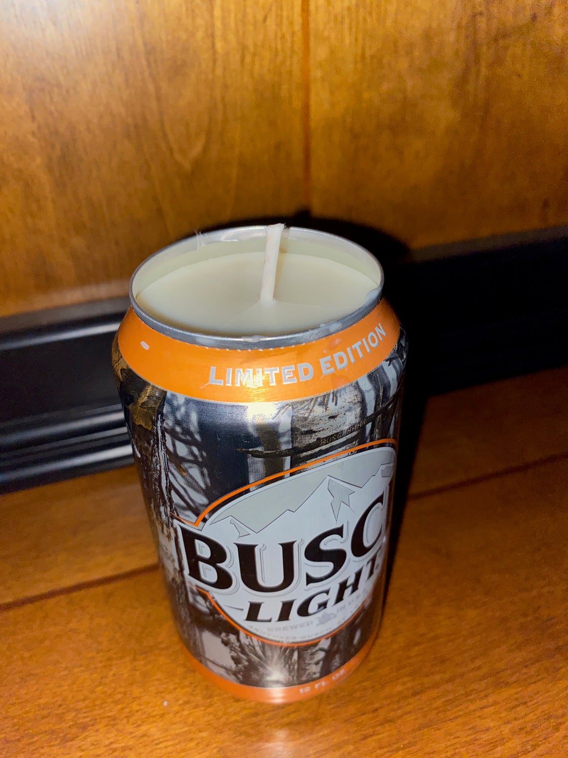 Busch Light Candle - Orange Camo - Etsy