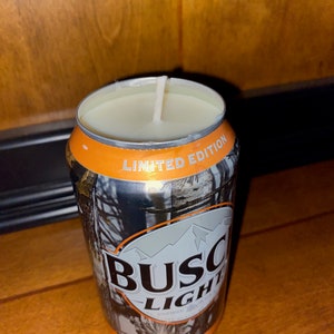 Busch Light Candle - Orange Camo - Etsy