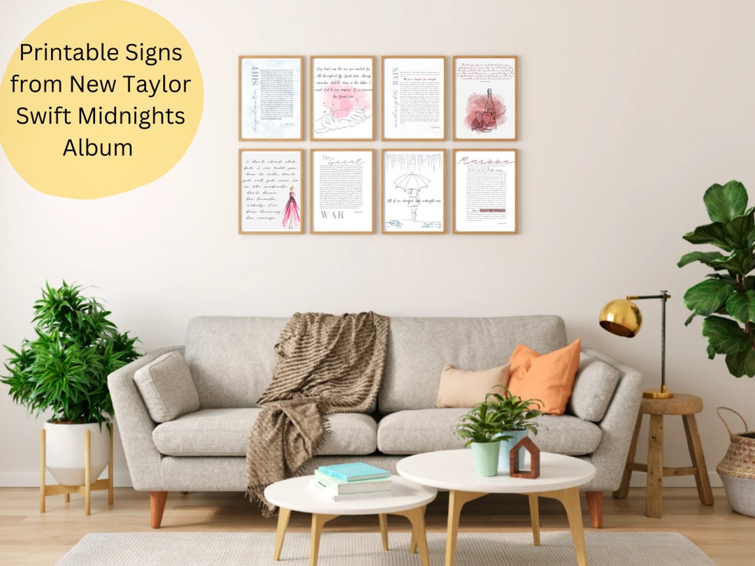 Taylor Swift Midnights Printable Lyric and Art Posters _ Set of 20 - Etsy