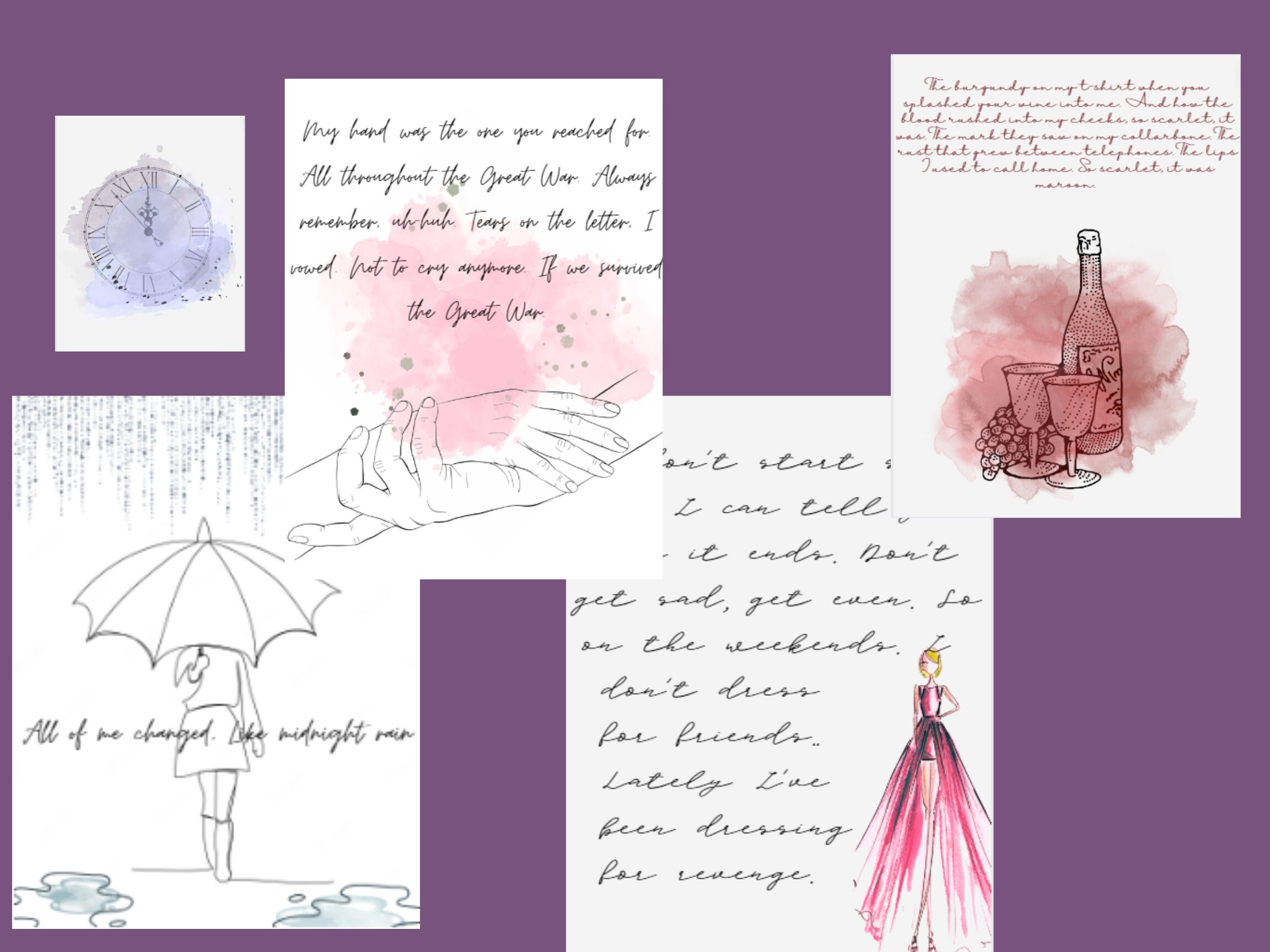 Taylor Swift Midnights Printable Lyric and Art Posters_set of 10 ...