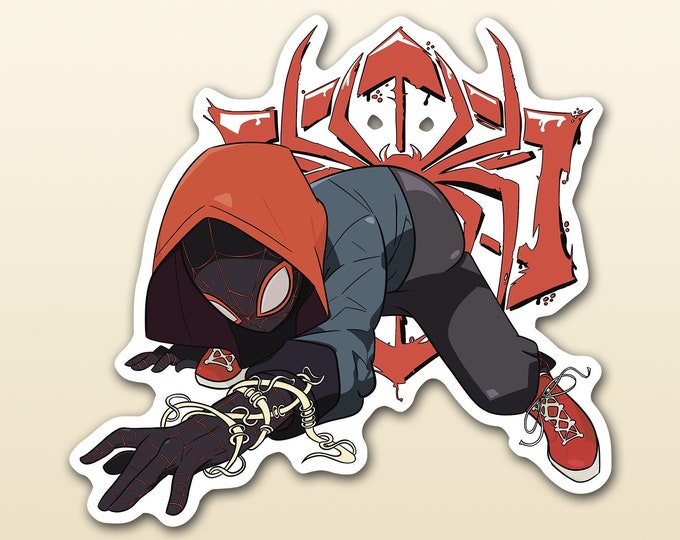 Spiderman Miles Morales Sticker Decal for Car Laptop Phone Tumbler ...