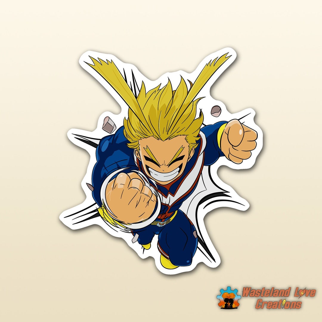 All Might My Hero Academia MHA Anime Sticker Decal for Car Laptop Phone ...