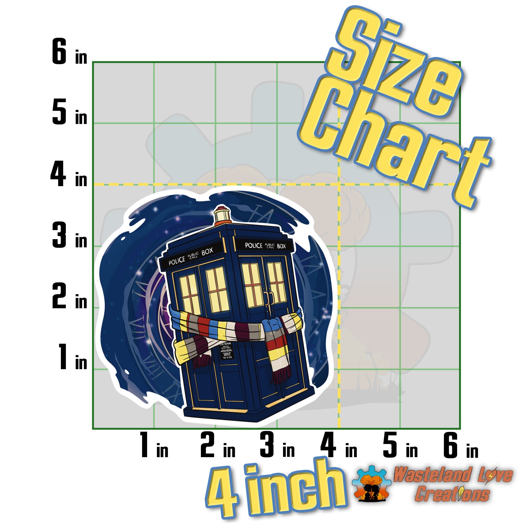 Doctor Dr Who TARDIS Anime Sticker Decal for Car Laptop Phone Tumbler ...