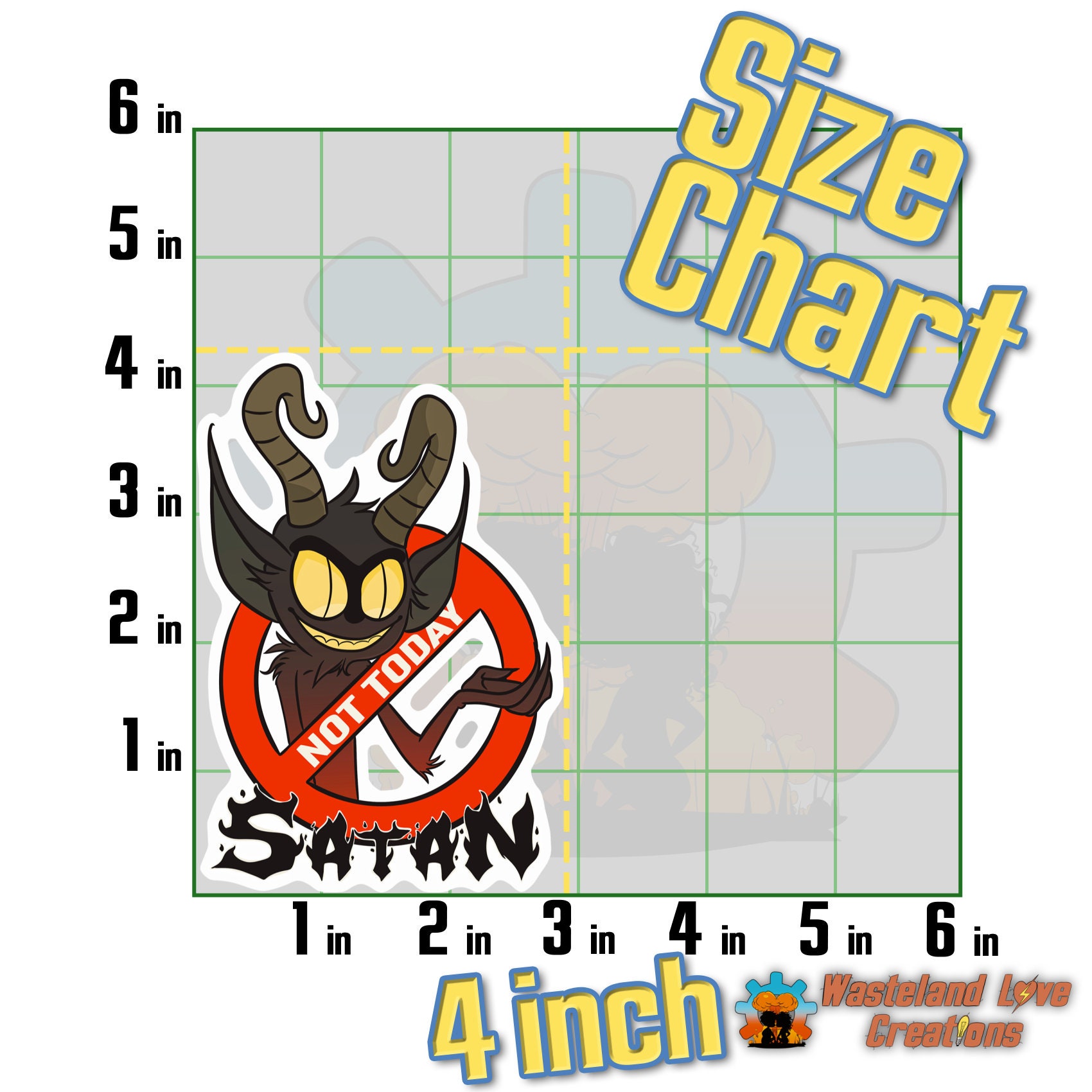 Funny Satire Not Today Satan Sticker Decal for Car Laptop Phone Tumbler ...