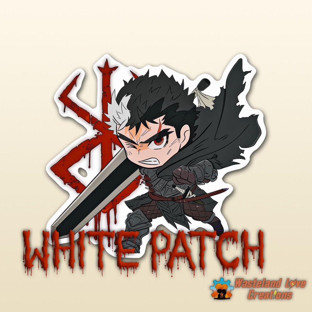 Guts Berserk Anime Sticker Decal for Car Laptop Phone Tumbler Water ...