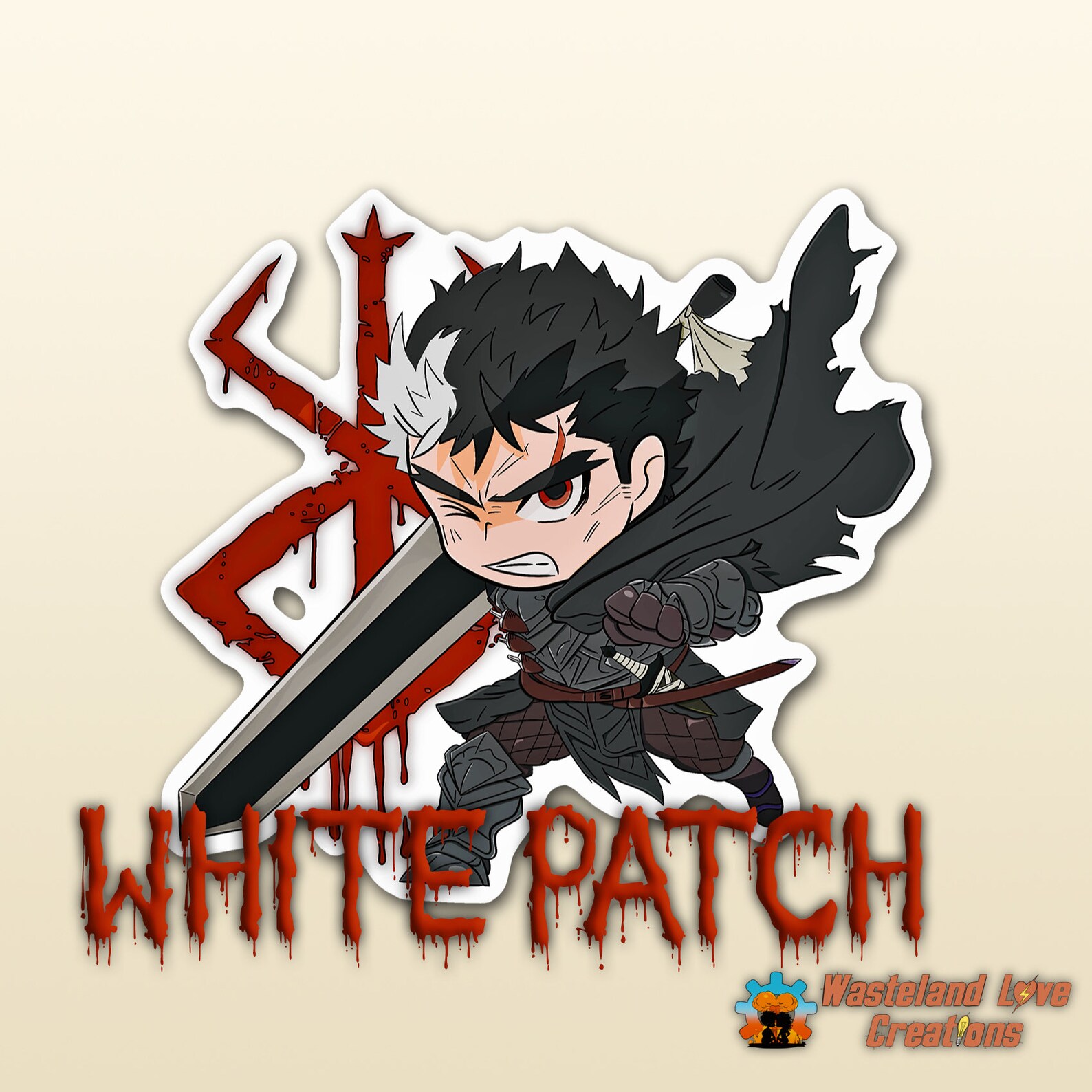 Guts Berserk Anime Sticker Decal for Car Laptop Phone Tumbler Water ...