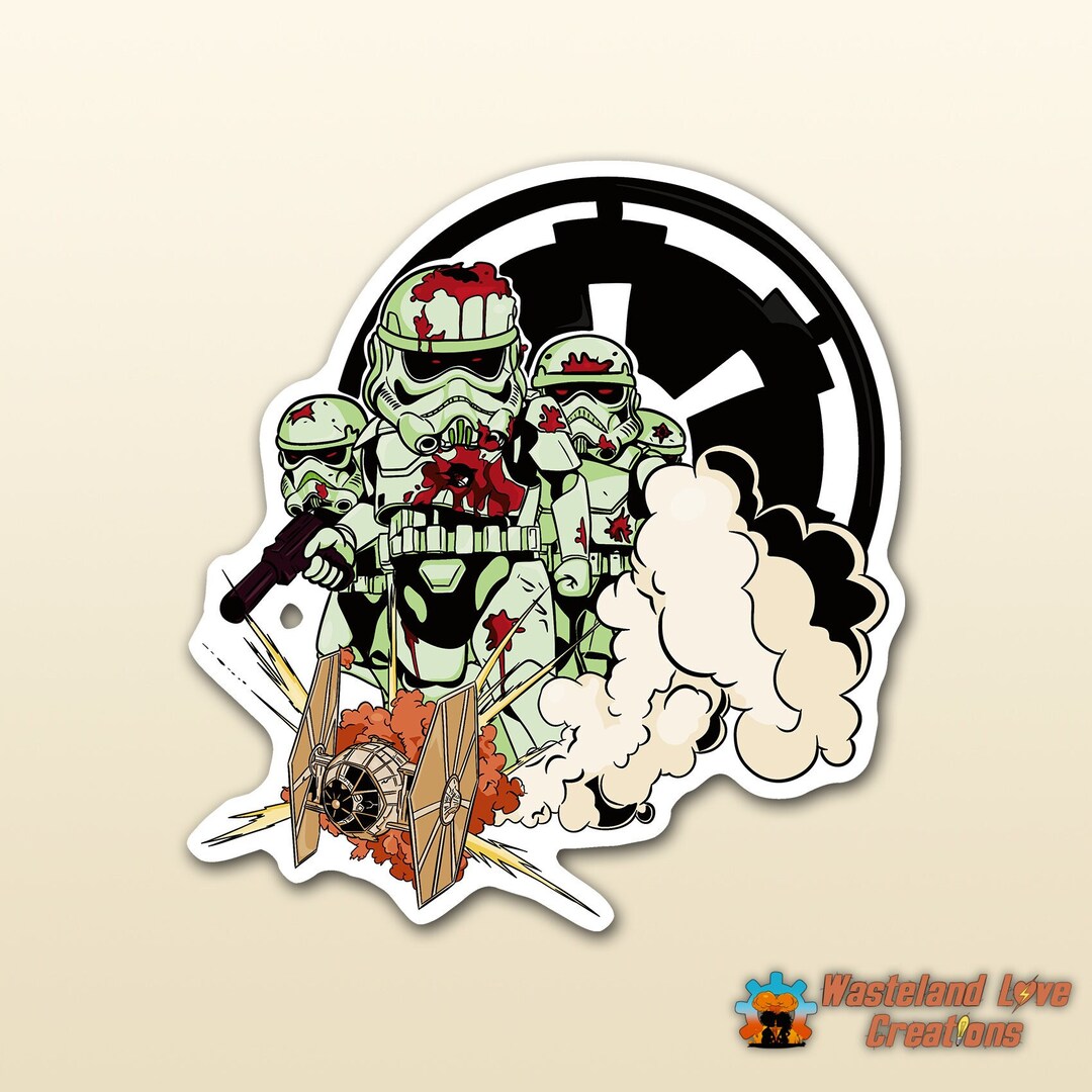 Zombie Stormtrooper Star Wars Sticker Decal for Car Laptop Phone ...