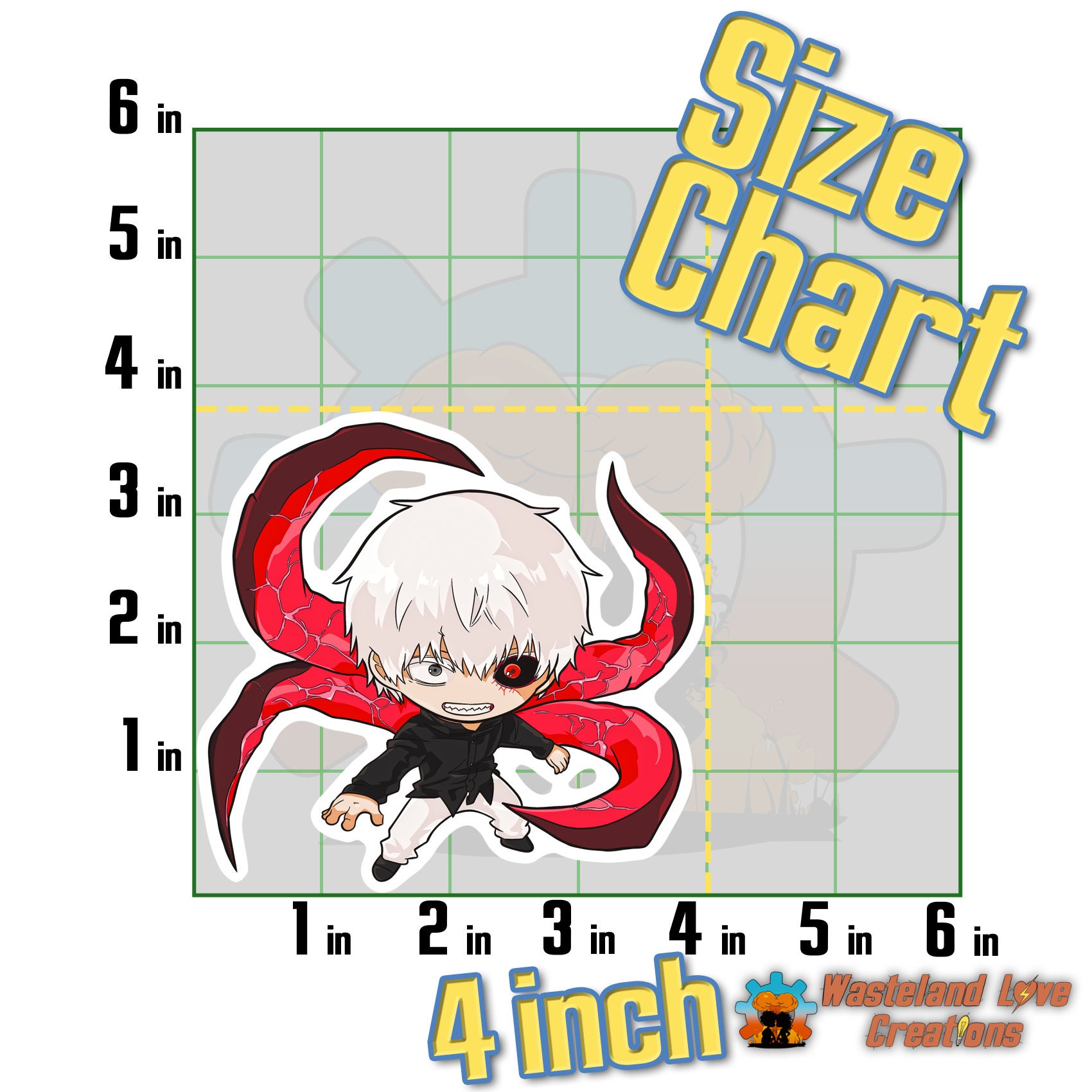 Kaneki Tokyo Ghoul Anime Sticker Decal for Car Laptop Phone Tumbler ...