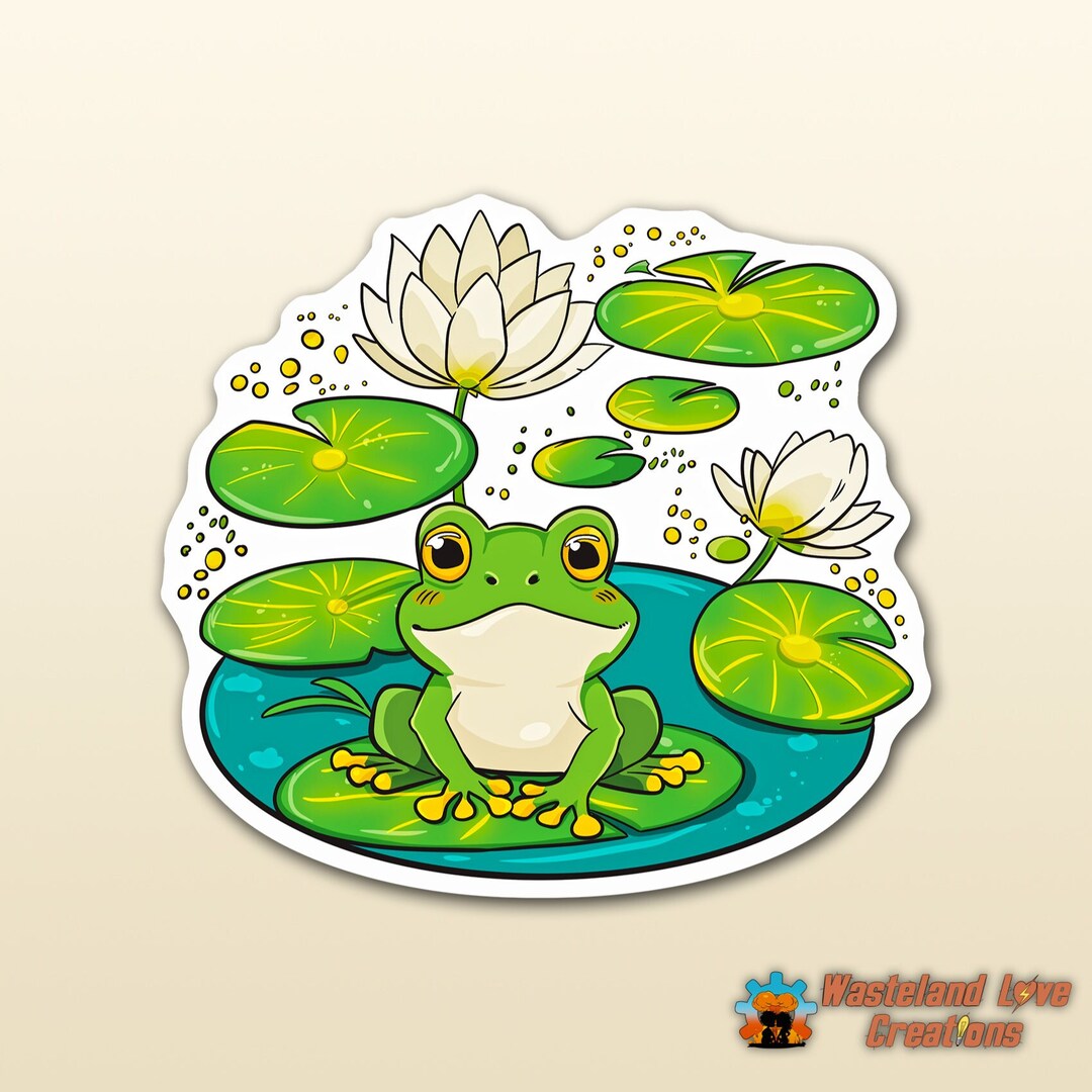 Cute Leap Year Frog Nature Animal Sticker Decal for Car Laptop Phone ...