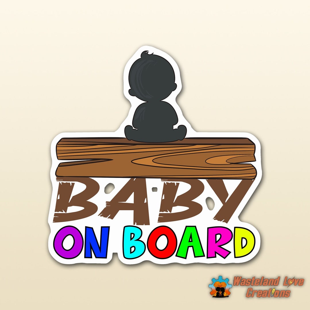 Cute Funny Baby on Board Parent Sticker Decal for Car Laptop Phone ...