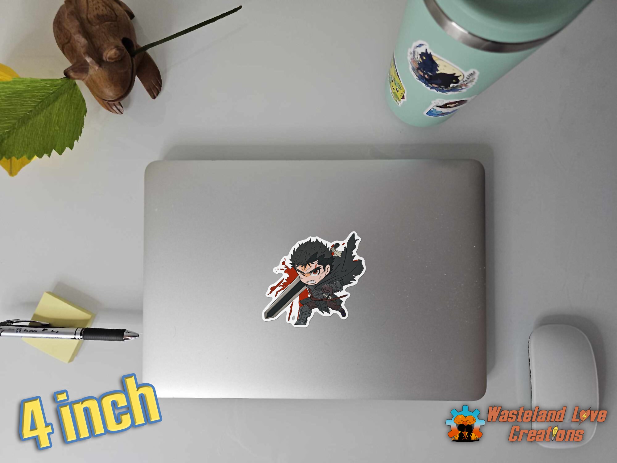 Guts Berserk Anime Sticker Decal for Car Laptop Phone Tumbler Water ...