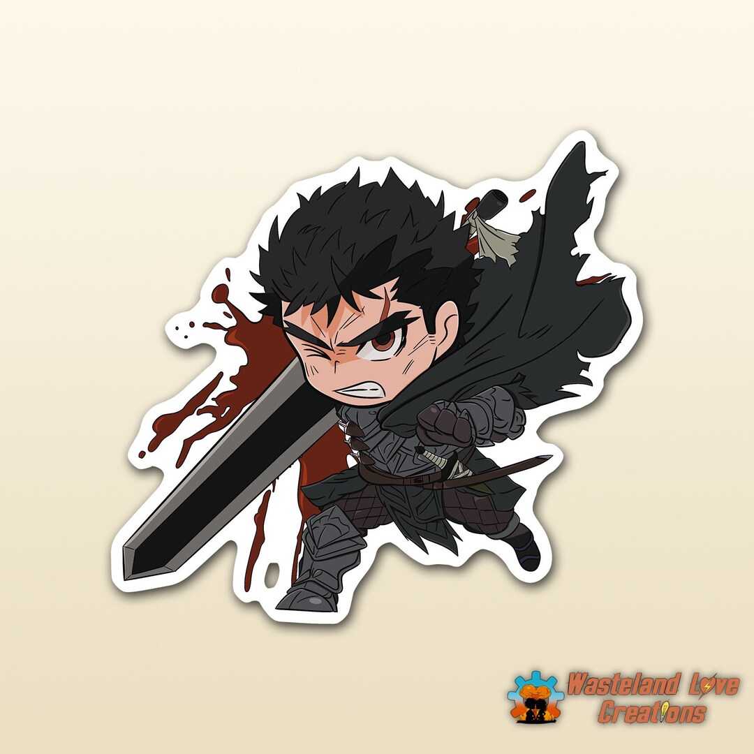 Guts Berserk Matte Sticker Weatherproof, Durable, High Quality ...