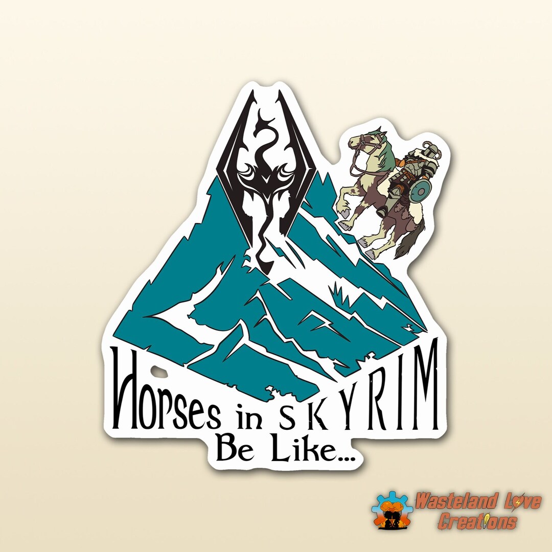 Funny Elder Scrolls Skyrim Sticker Decal for Car Laptop Phone Tumbler ...