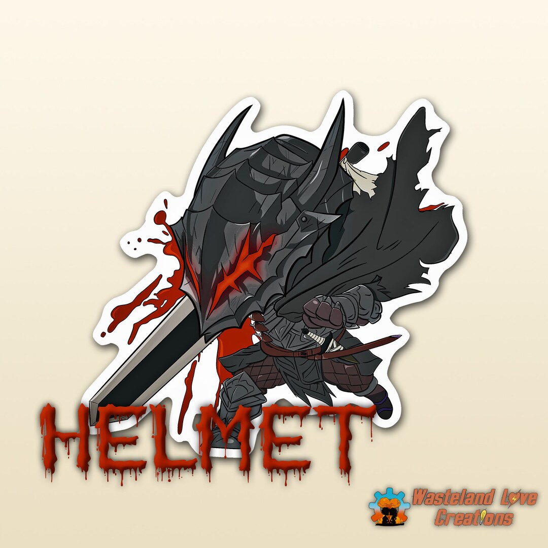 Guts Berserk Anime Sticker Decal for Car Laptop Phone Tumbler Water ...