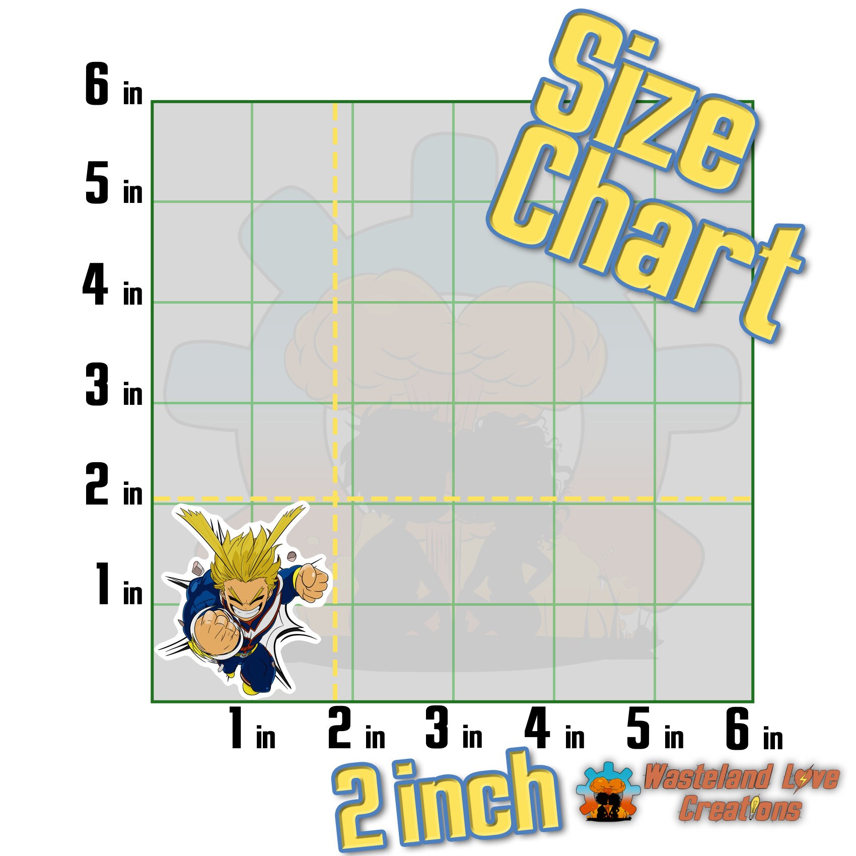 All Might My Hero Academia MHA Anime Sticker Decal for Car Laptop Phone ...
