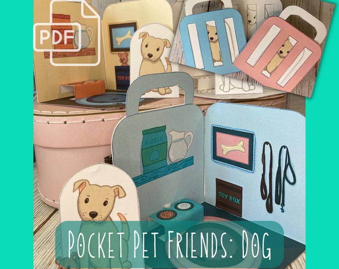 Printable Paper Doll PET SHOP Play Set- Pdf Instant Download- Puppy ...