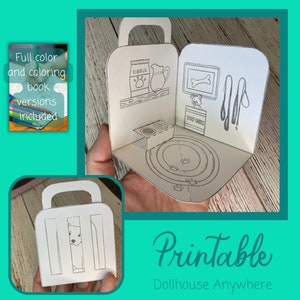 Printable Pocket Pet Friend: Dog, Paper Dog House, Portable, Pocket ...