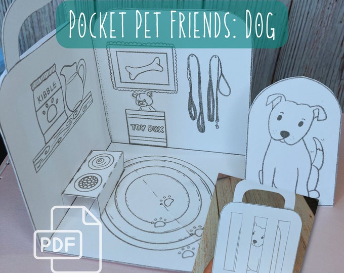 Printable Paper Doll PET SHOP Play Set- Pdf Instant Download- Puppy ...