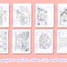Printable Coloring Book Fairy House, Portable, Foldable, DIY, Paper ...