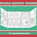Printable Santa's Workshop Coloring Book, Portable, Foldable, DIY ...