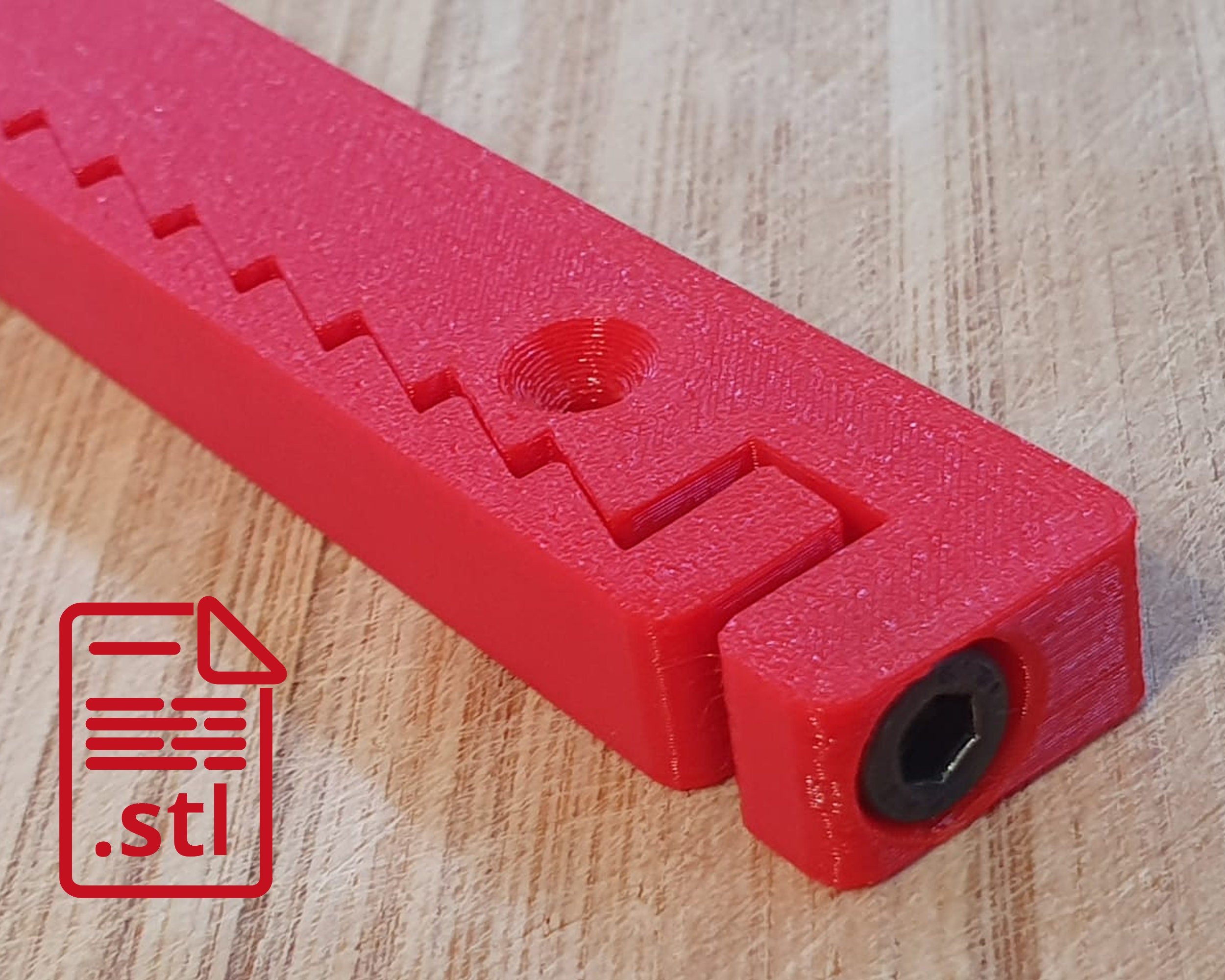 Adjustable Miter Bar / Runner 3d Printable in Place, Single-part ...