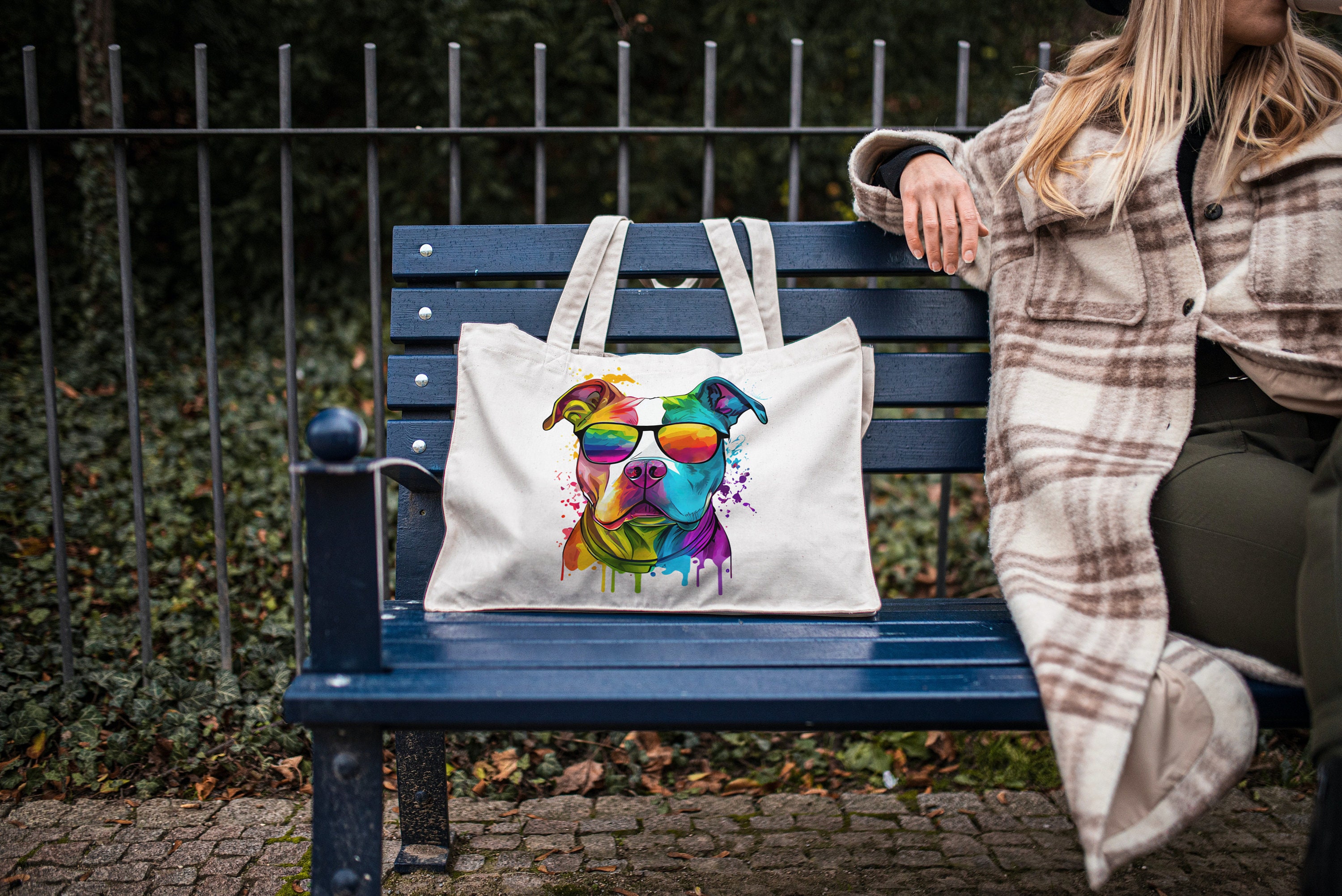 SZ71 Colorful Pit Bull Dog PNG, PNG Sublimation Design for Shirts, Dog ...